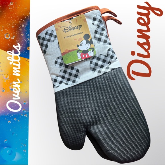 Disney | Kitchen | New Mickey Mouse Happy Harvest 2pk Neoprene Oven ...